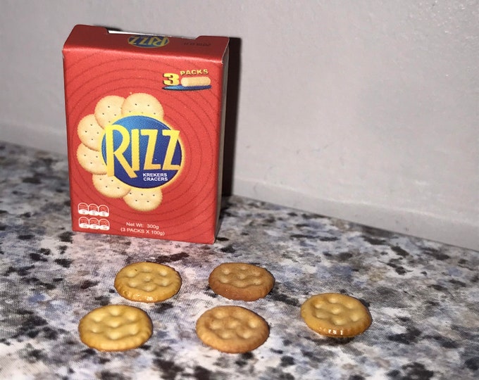 1:6 Scale Dollhouse Crackers Box Grocery Store Snacks Food Pantry ...