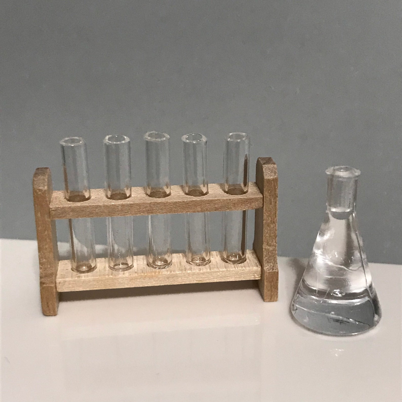 Miniature Beaker Test Tubes Dollhouse Science Doctor Classroom | Etsy