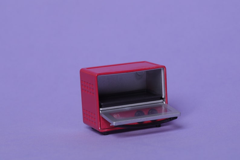 Miniature Toaster Oven Dollhouse Miniatures 1:12 Scale 1/6 Kitchen ...