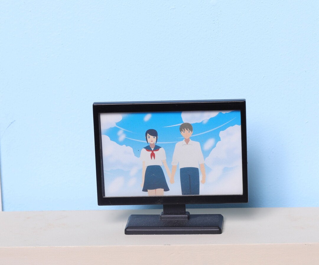 1:12 Scale Dollhouse Miniature Television TV Screen Movies Living Room ...