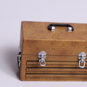 1:6 Scale Tool Box Drawers Chest Miniature Dollhouse Workshop Work ...