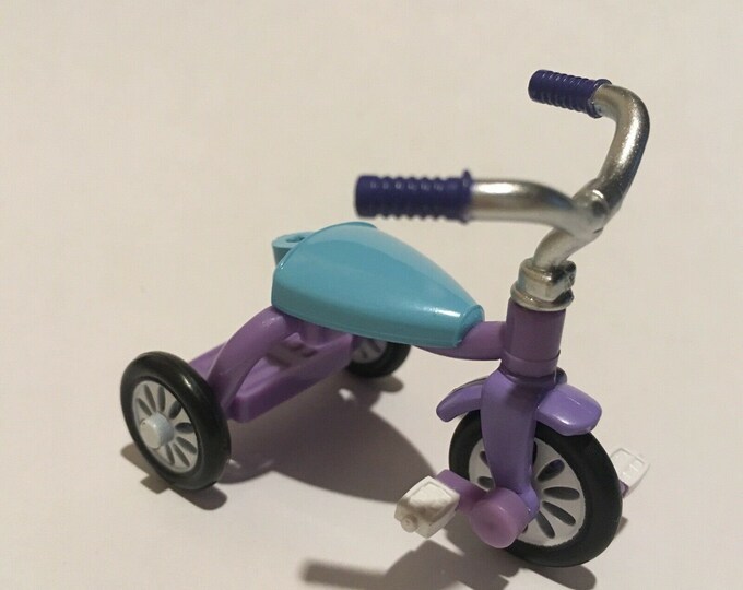 1:12 Scale Dollhouse Miniature Tricycle Bicycle Kids Toys Toddler ...