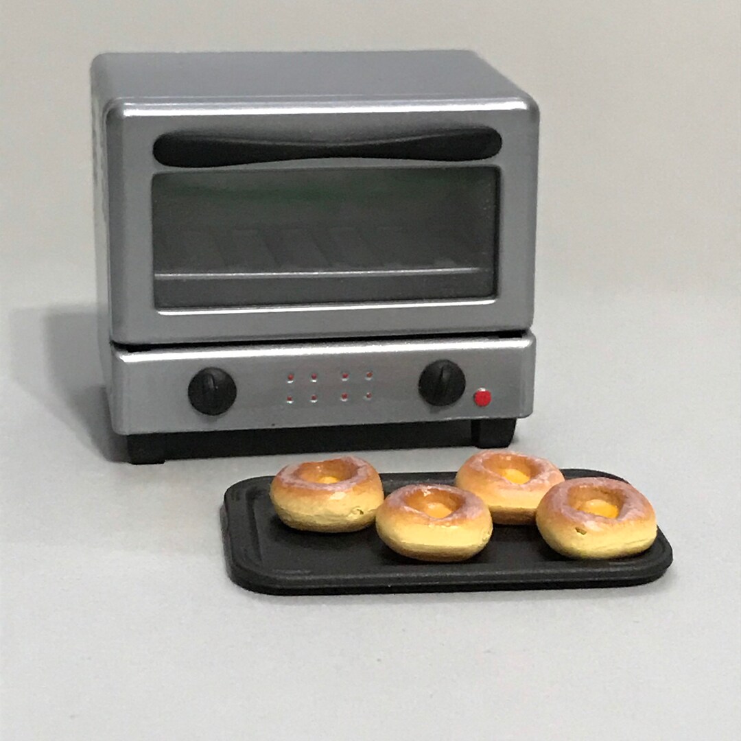 Miniature Toaster Oven Dollhouse Miniatures 1/6 Kitchen Restaurant ...