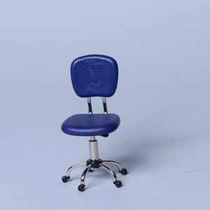 1:12 Scale Dollhouse Office Desk Chair Miniatures Dollshouse Swivel ...