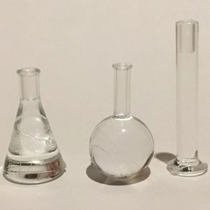 Miniature Beakers Dollhouse Science Doctor Classroom 1/12 1/6 Scale ...