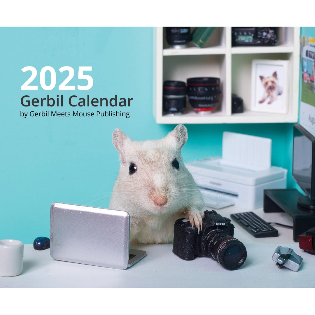 2025 Wall Calendar by Gerbil Meets Mouse Publishing | Rodent Miniatures ...