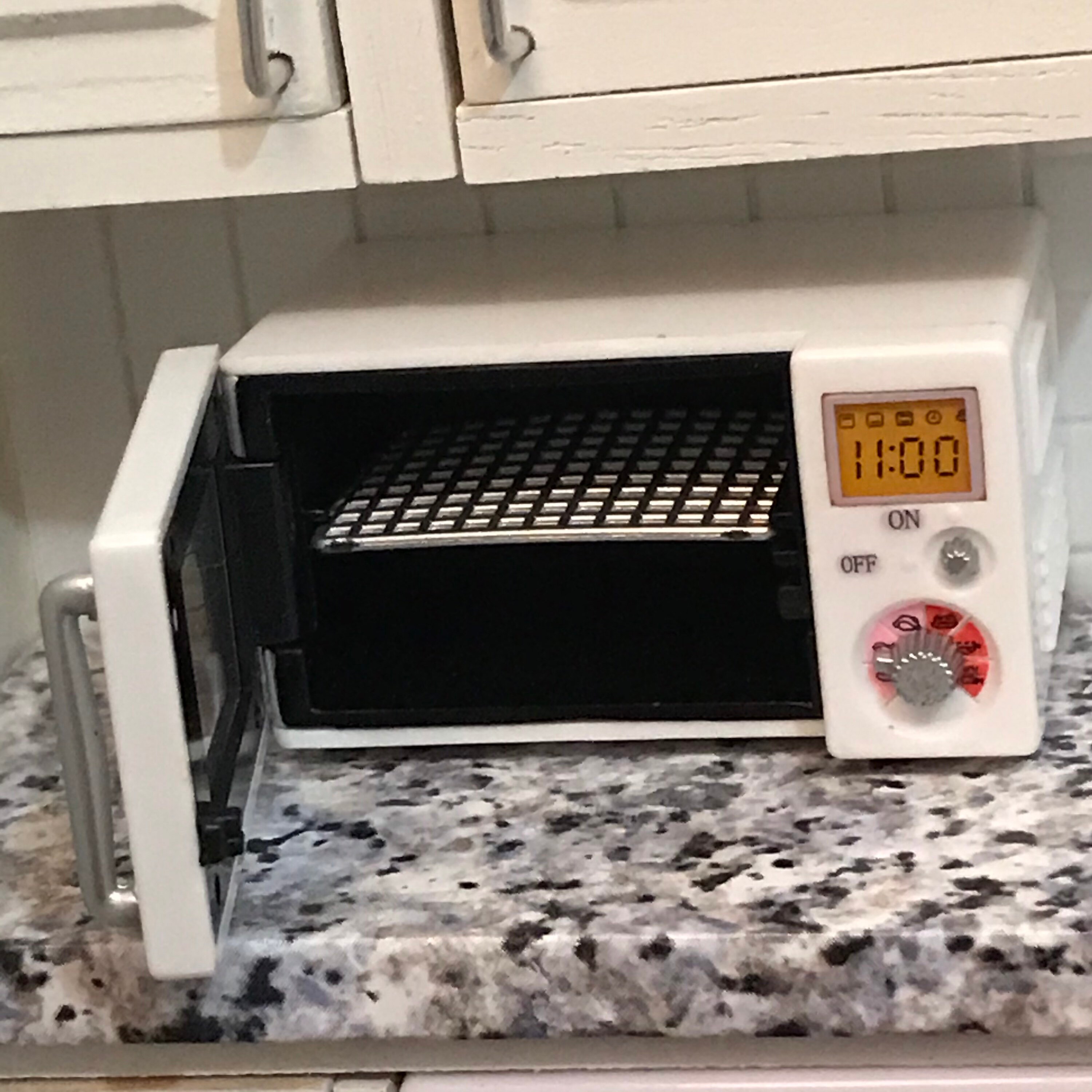 Miniature Microwave Dollhouse Miniatures 1:12 Scale 1/6 Kitchen ...