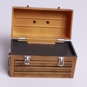 1:6 Scale Tool Box Drawers Chest Miniature Dollhouse Workshop Work ...