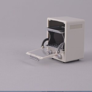 Miniature Toaster Oven Dollhouse Miniatures 1:12 Scale 1/6 Kitchen ...