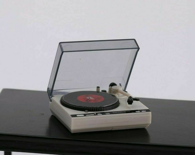 1:12 Scale Dollhouse Record Player Turntable Music Room Miniature - Etsy