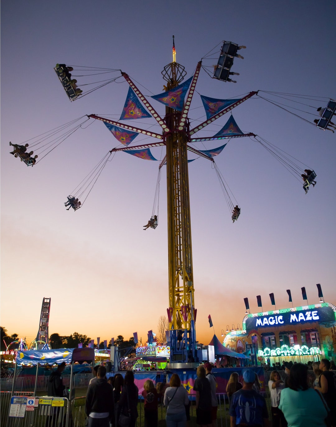 Carnival Chair Ride 8x10 Print - Etsy