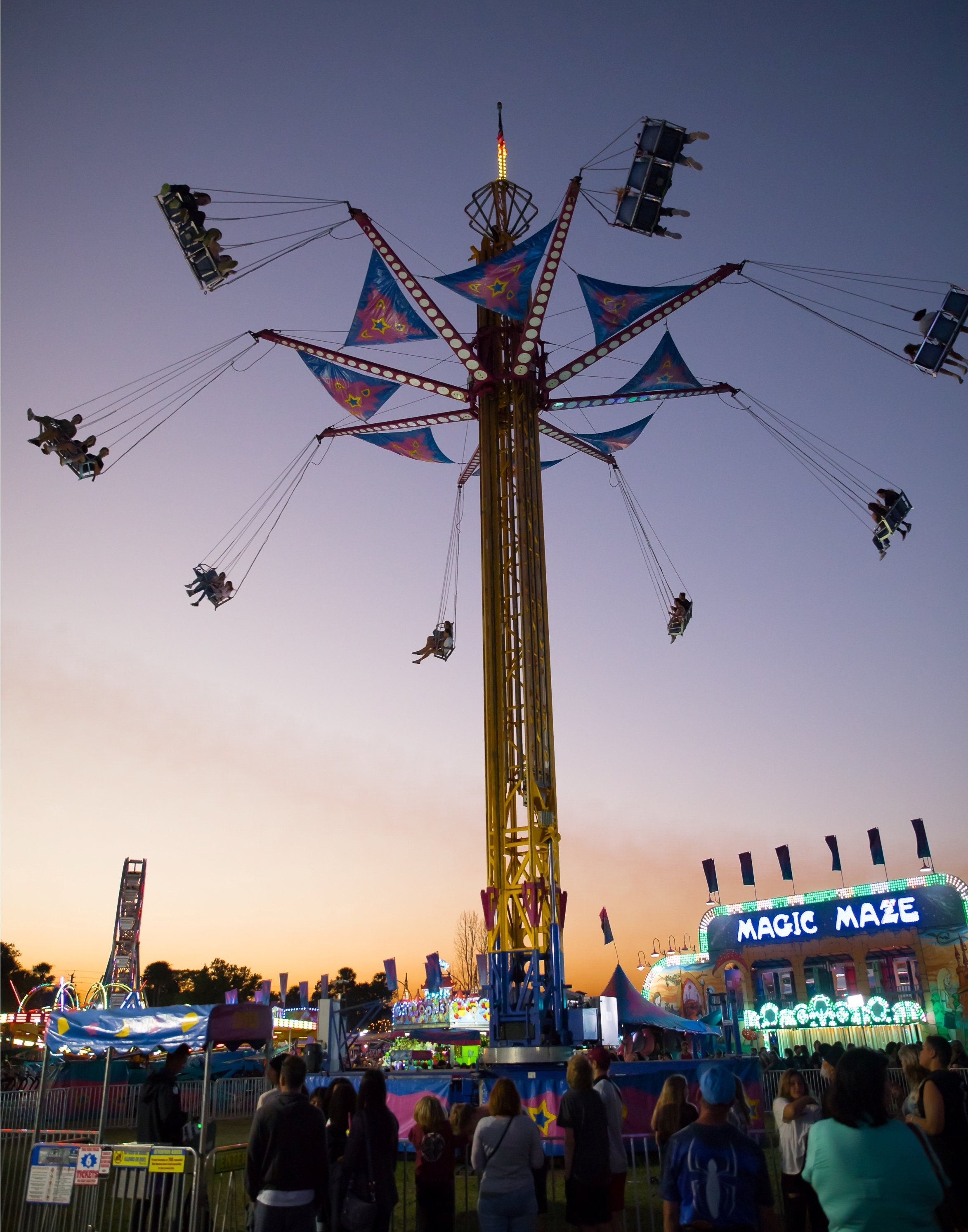 Carnival Chair Ride 8x10 Print - Etsy