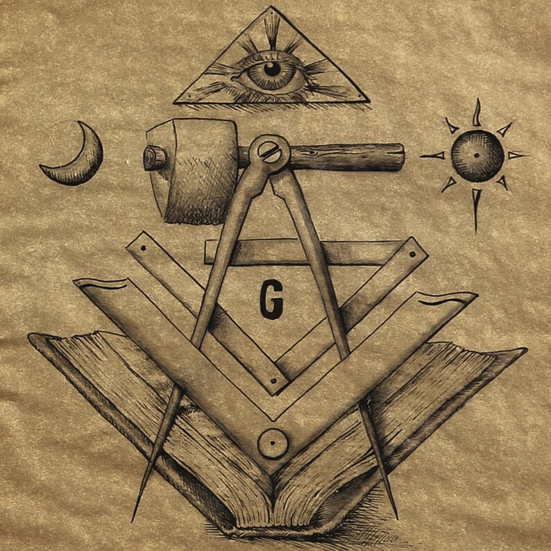 Masonic Light Art Collection | Set of 3 | 12" X 16" Paper Print - Etsy