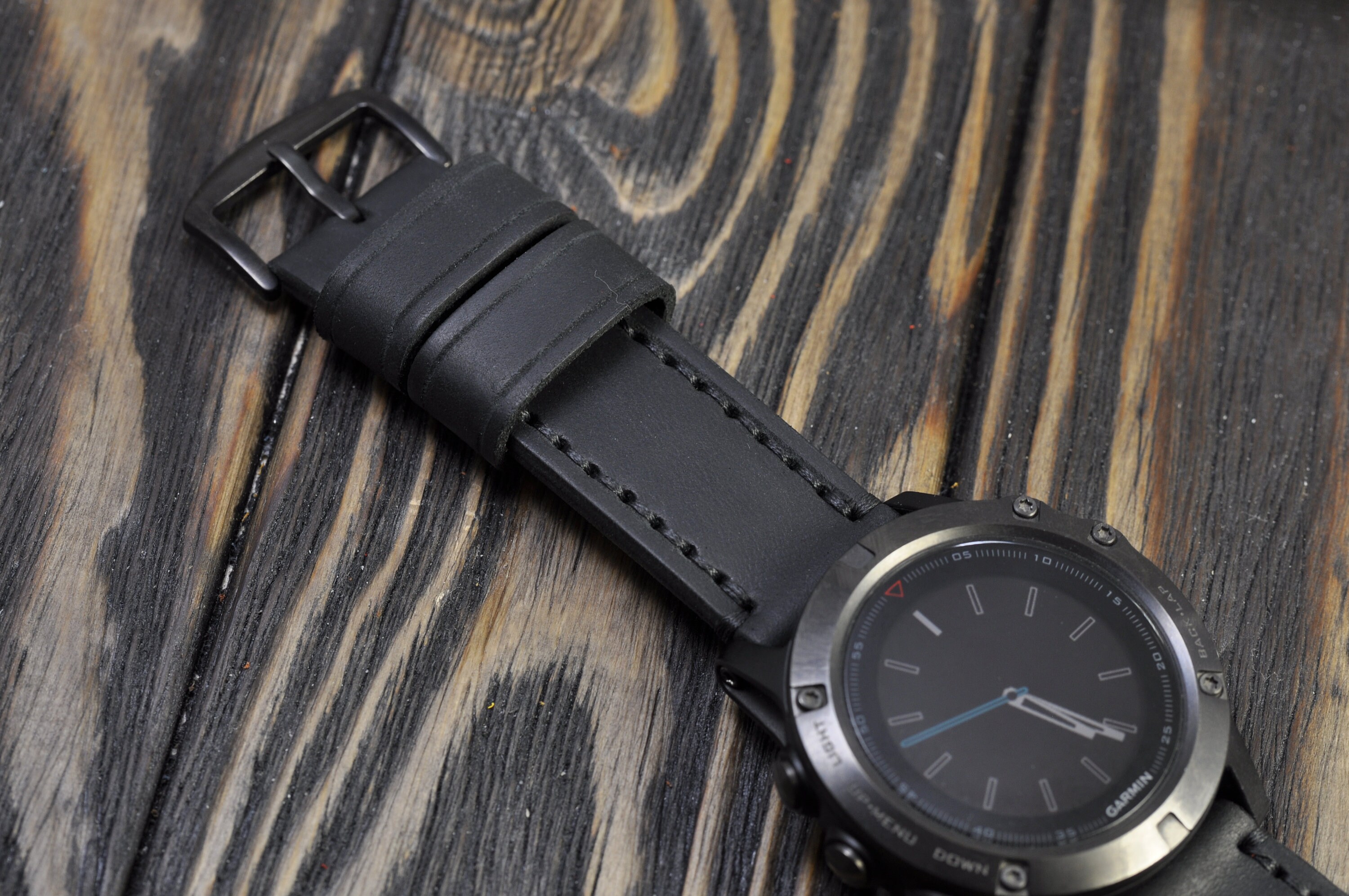 Leather Mens Handmade watch strap for the Garmin Fenix 5/5S/5X | Etsy