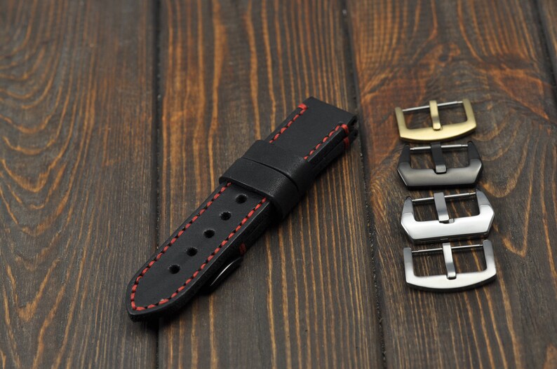 Handmade Leather Mens watch strap 16mm 18 mm 20mm 21mm 22mm | Etsy