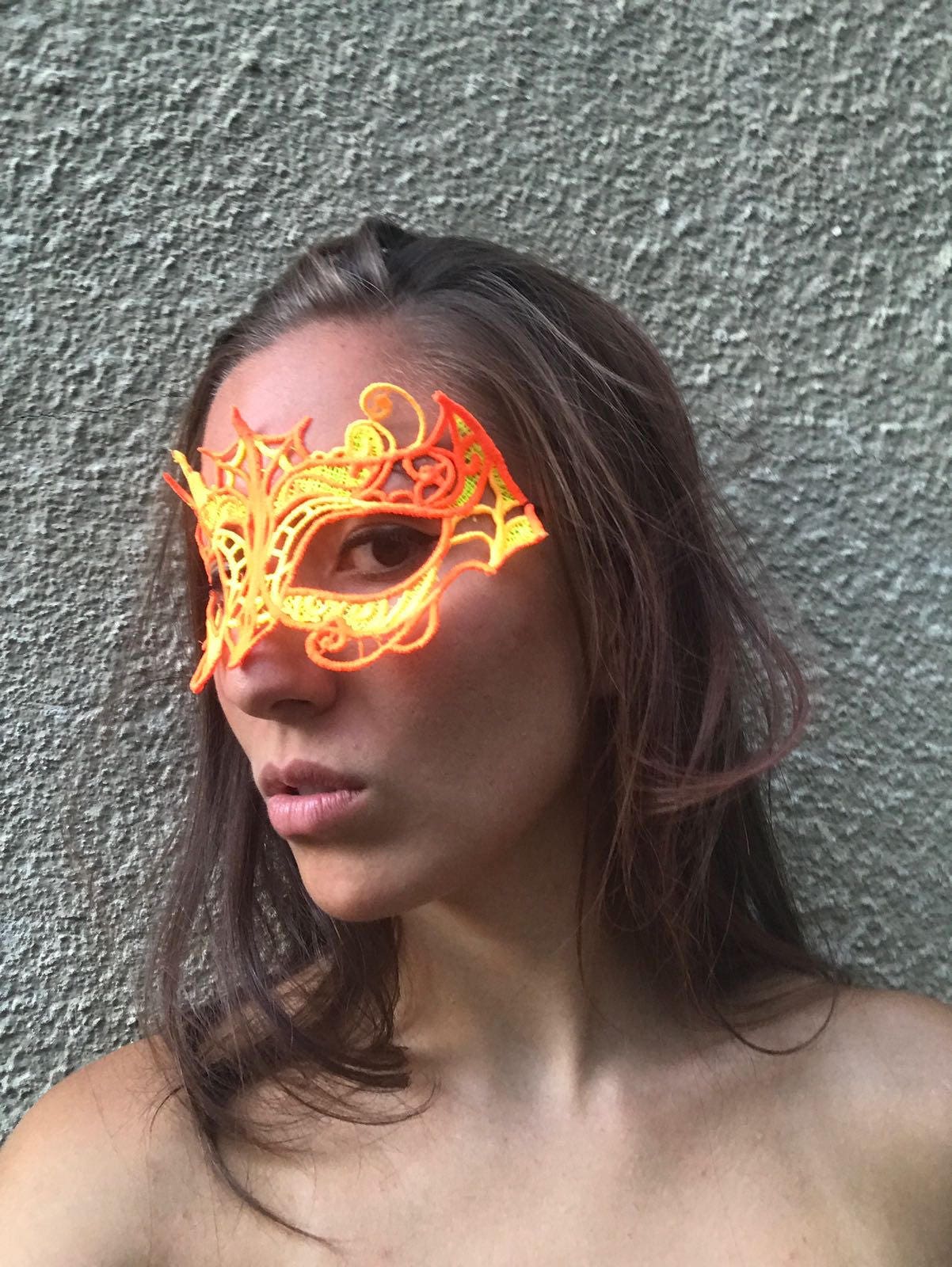 UV Mask Fluorescent Neon Blacklight Festival Party Burning Man - Etsy UK