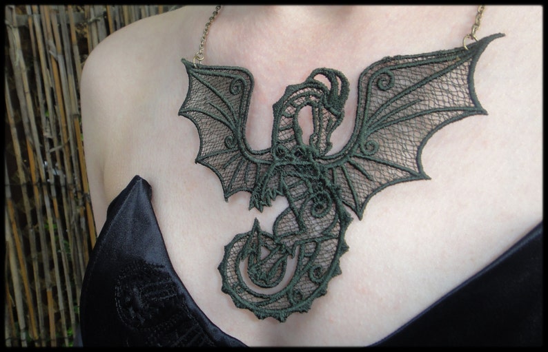 Dragon Necklace Daenerys Targaryen Game of Thrones Fantasy Statement ...