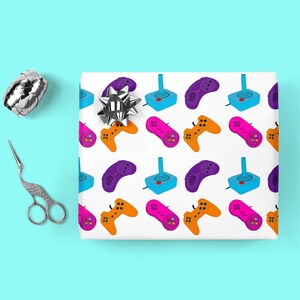 Gamer Wrapping Paper, Games Controller Gift Wrap, Gift Wrap for a Gamer ...
