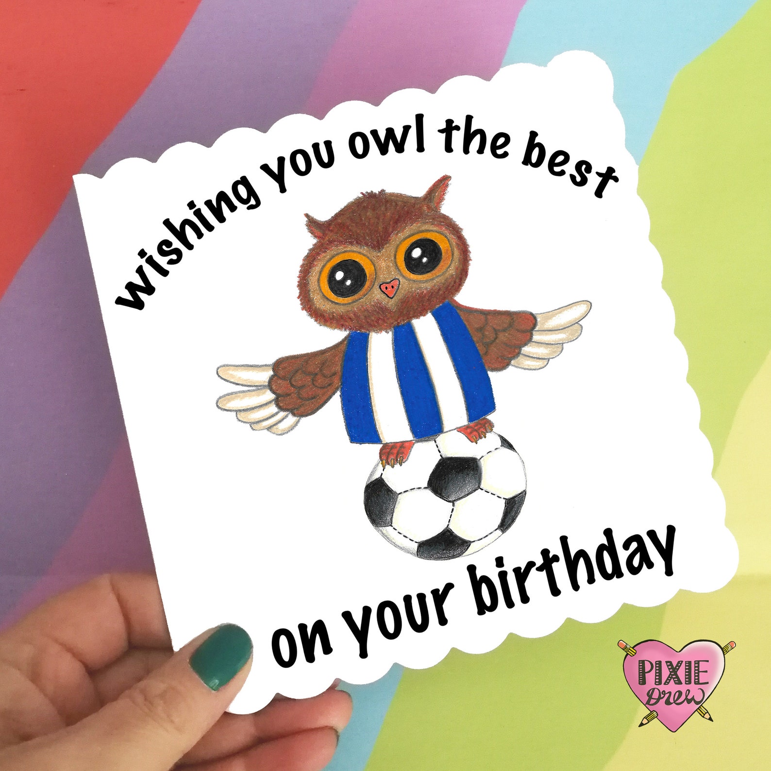 Sheffield Wednesday Card Sheffield Wednesday Owl Card Owls - Etsy UK
