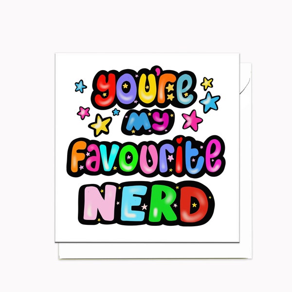 Nerd Card - Etsy