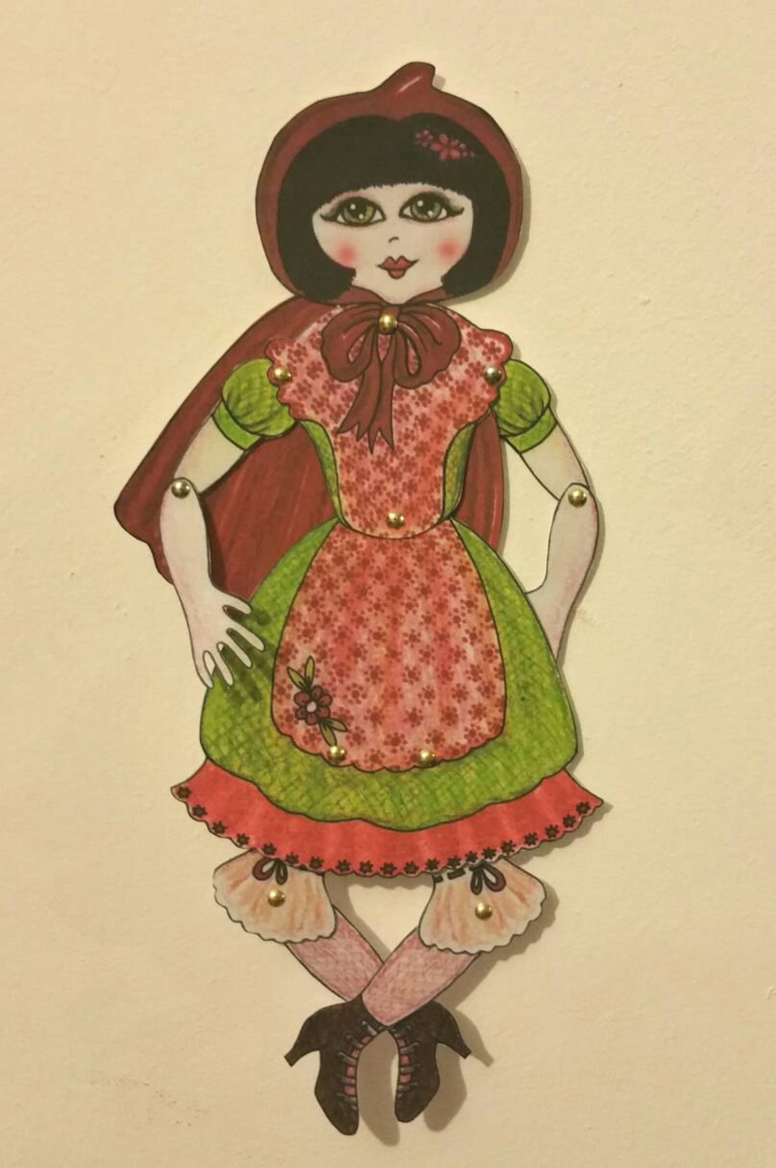 Little Red Riding Hood Paper Doll Instant Download. DIY Paper - Etsy