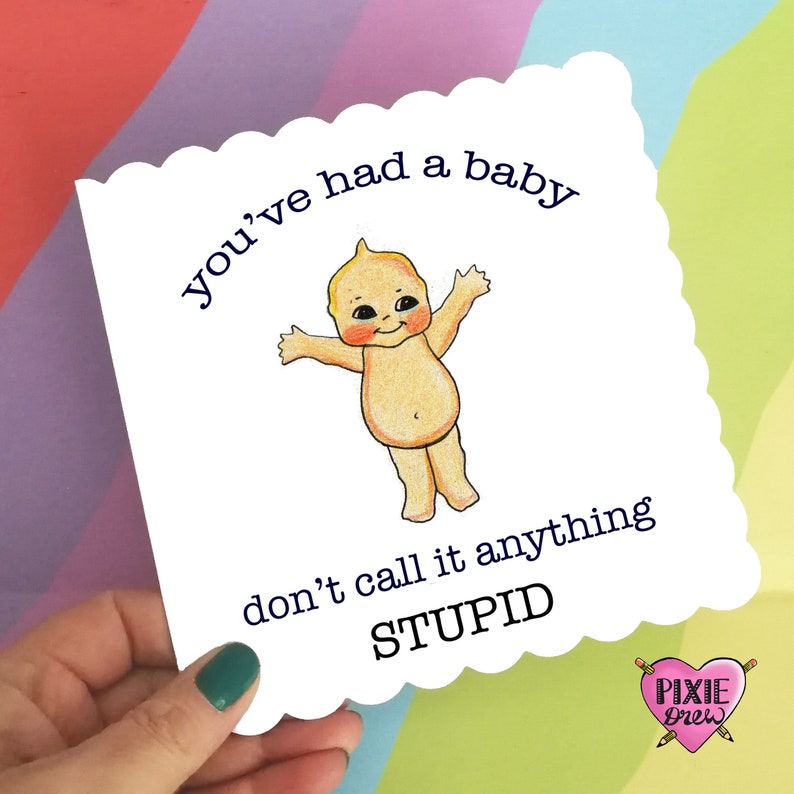 Funny New Baby Card Baby Card Yorkshire New Baby Card - Etsy