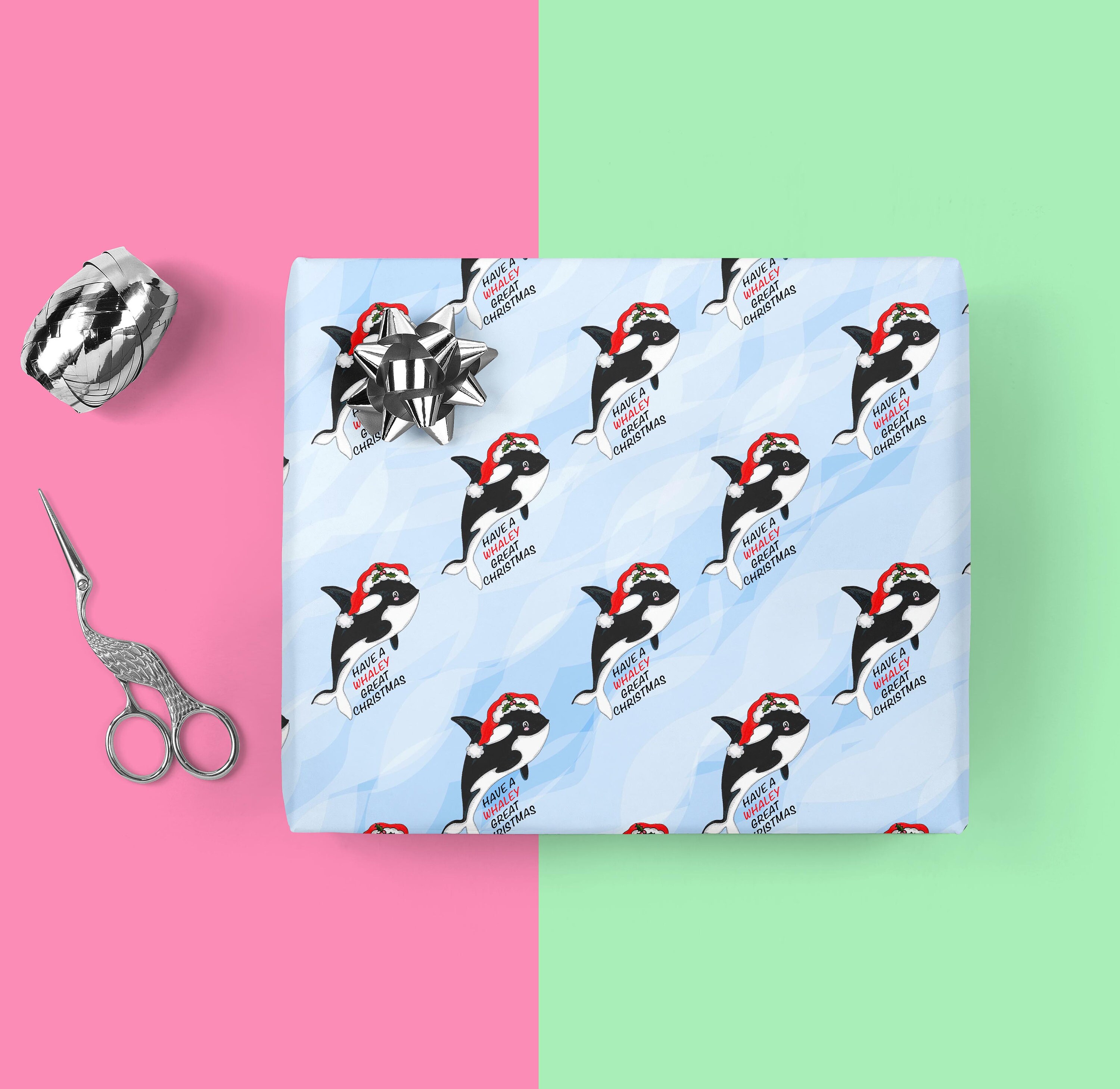 Orca Wrapping Paper - Etsy
