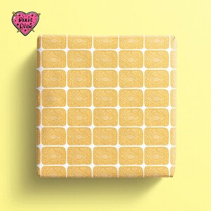Custard Cream Wrapping Paper, British Biscuit Gift Wrap, Custard Cream ...