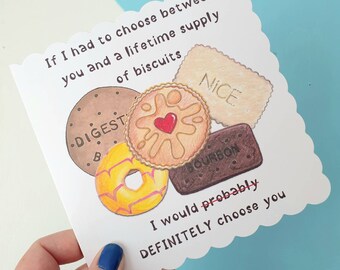 Biscuit Pun Card | Etsy
