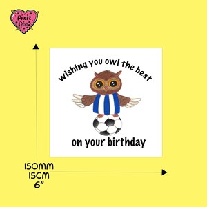 Sheffield Wednesday Card Sheffield Wednesday Owl Card Owls - Etsy UK