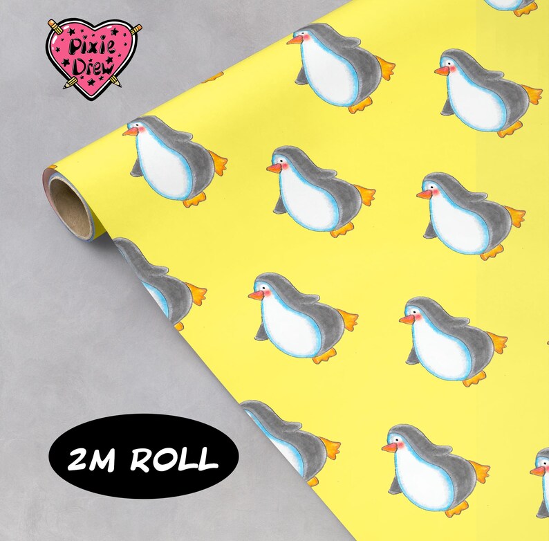Eco Penguin Wrapping Paper, Baby Wrapping Paper, You Are My Penguin ...