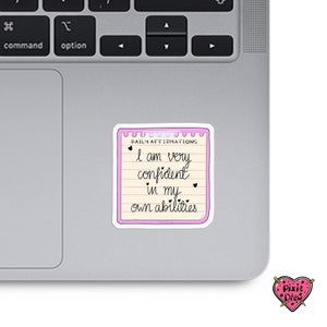 Daily Affirmations Sticky Notes Png Printable Stickers, Inspirational ...