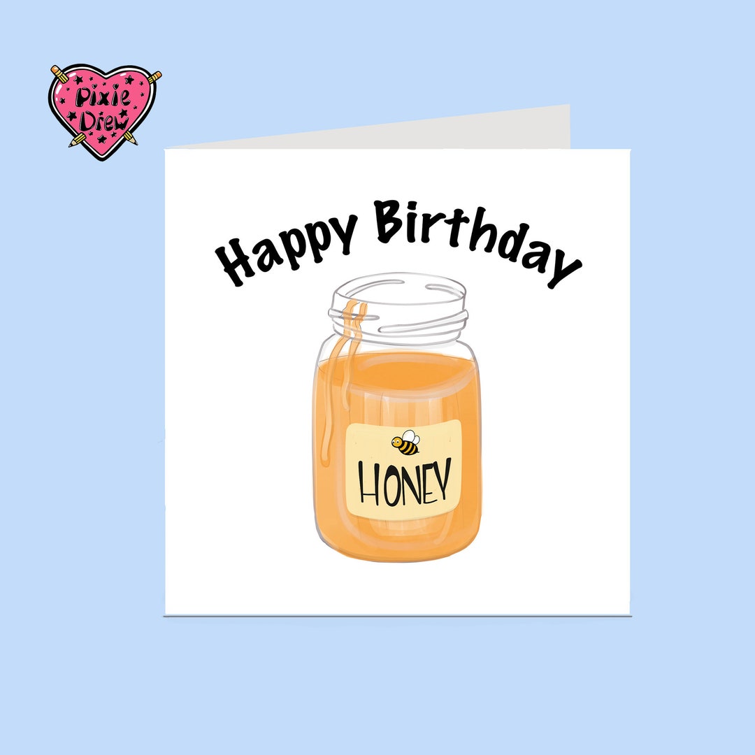 Happy Birthday Honey Card for the One You Love Card for Him - Etsy