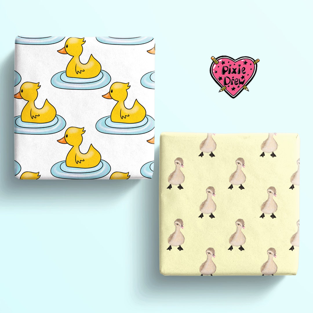 Duckling Gift Wrap Duck Wrapping Paper Baby Duck New Baby - Etsy