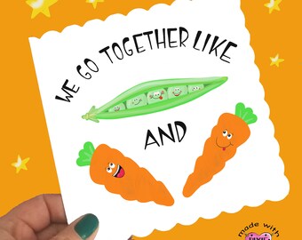 Peas and Carrots | Etsy UK