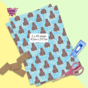 Hippopotamus Gift Wrap Hippo Wrapping Paper Hippo Gift Wrap | Etsy UK