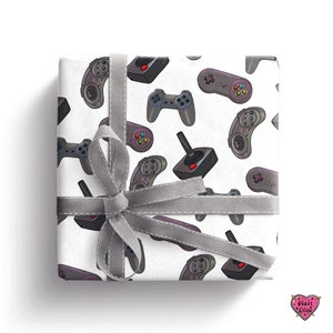 Gamer Wrapping Paper, Games Controller Gift Wrap, Gift Wrap for a Gamer ...