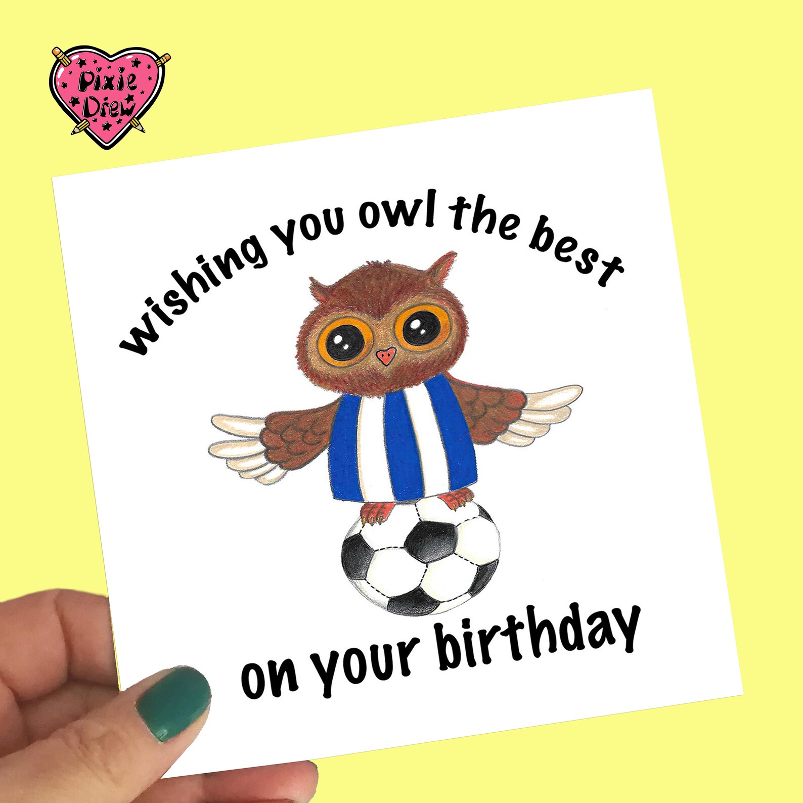 Sheffield Wednesday Card, Sheffield Wednesday Owl Card, Owls Card ...
