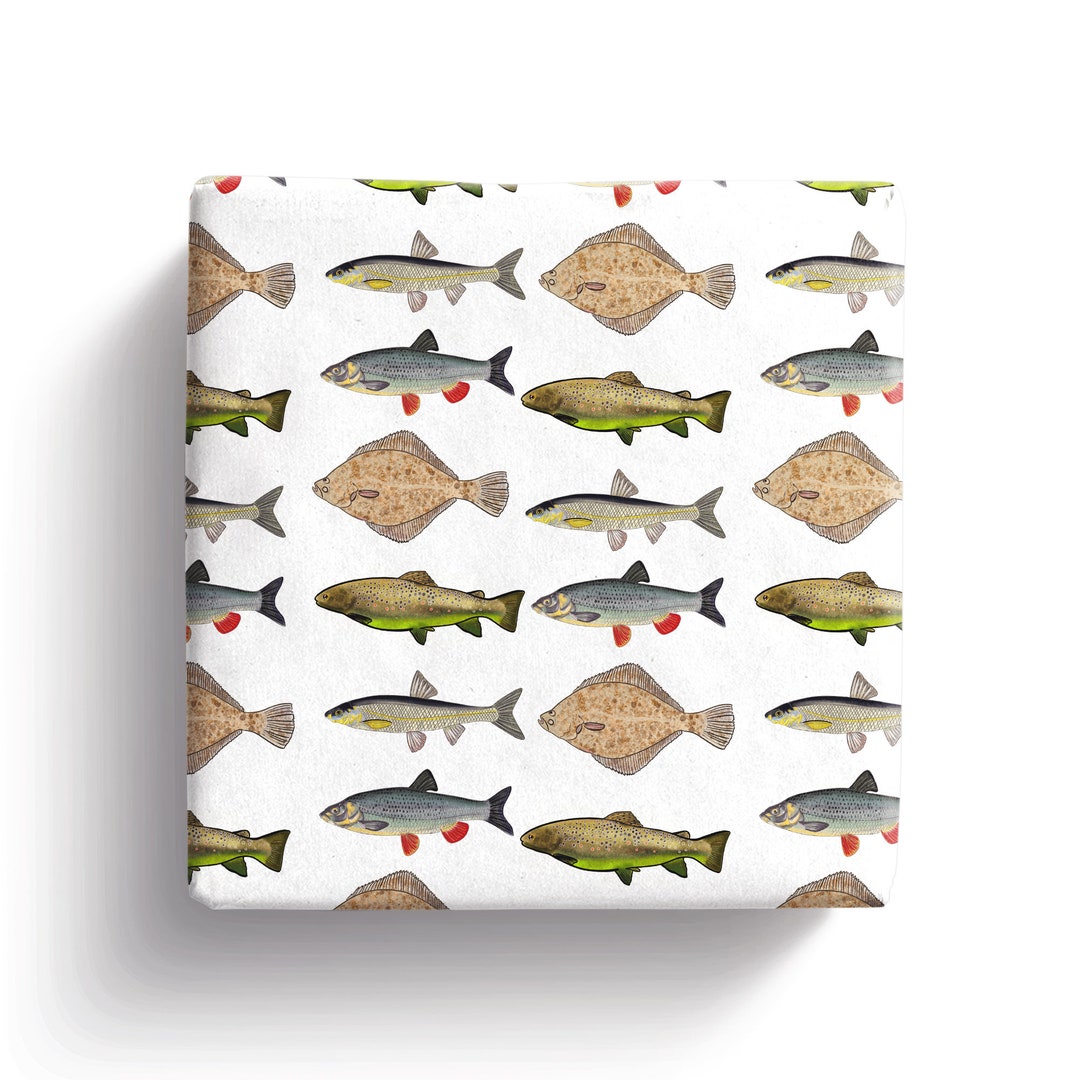 Freshwater Fish Wrapping Paper, Gift Wrap for Fishermen or Women - Etsy