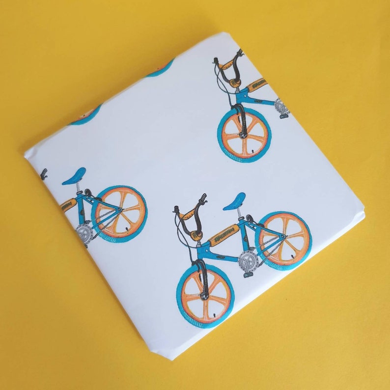 BMX Gift Wrap BMX Wrapping Paper Bike Gift Wrap Novelty | Etsy