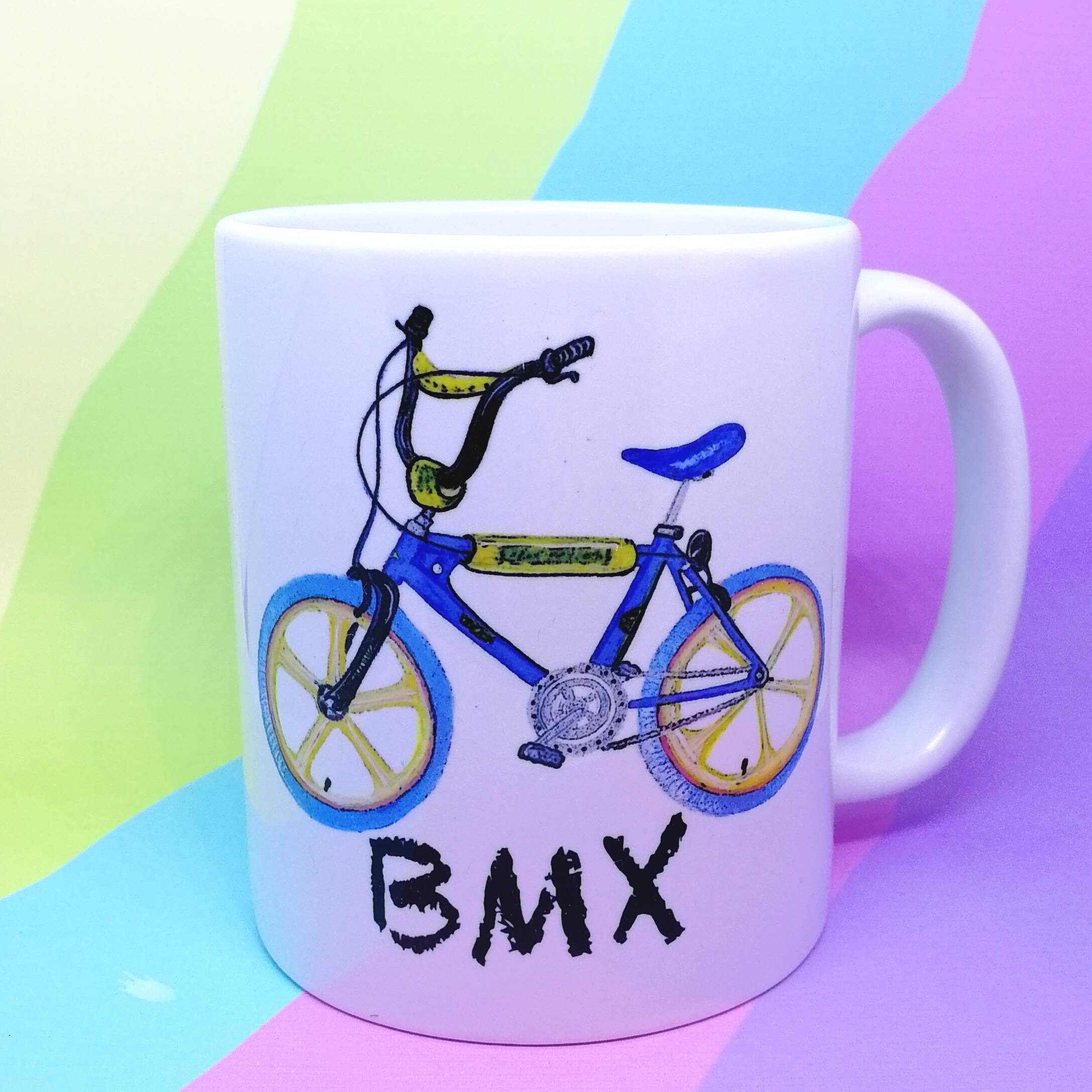 Exclusive Cyclist Gift Idea White 11oz BMX Bike Mug - Etsy UK