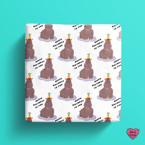 Hippopotamus Gift Wrap, Hippo Wrapping Paper, Hippo Gift Wrap, Little ...