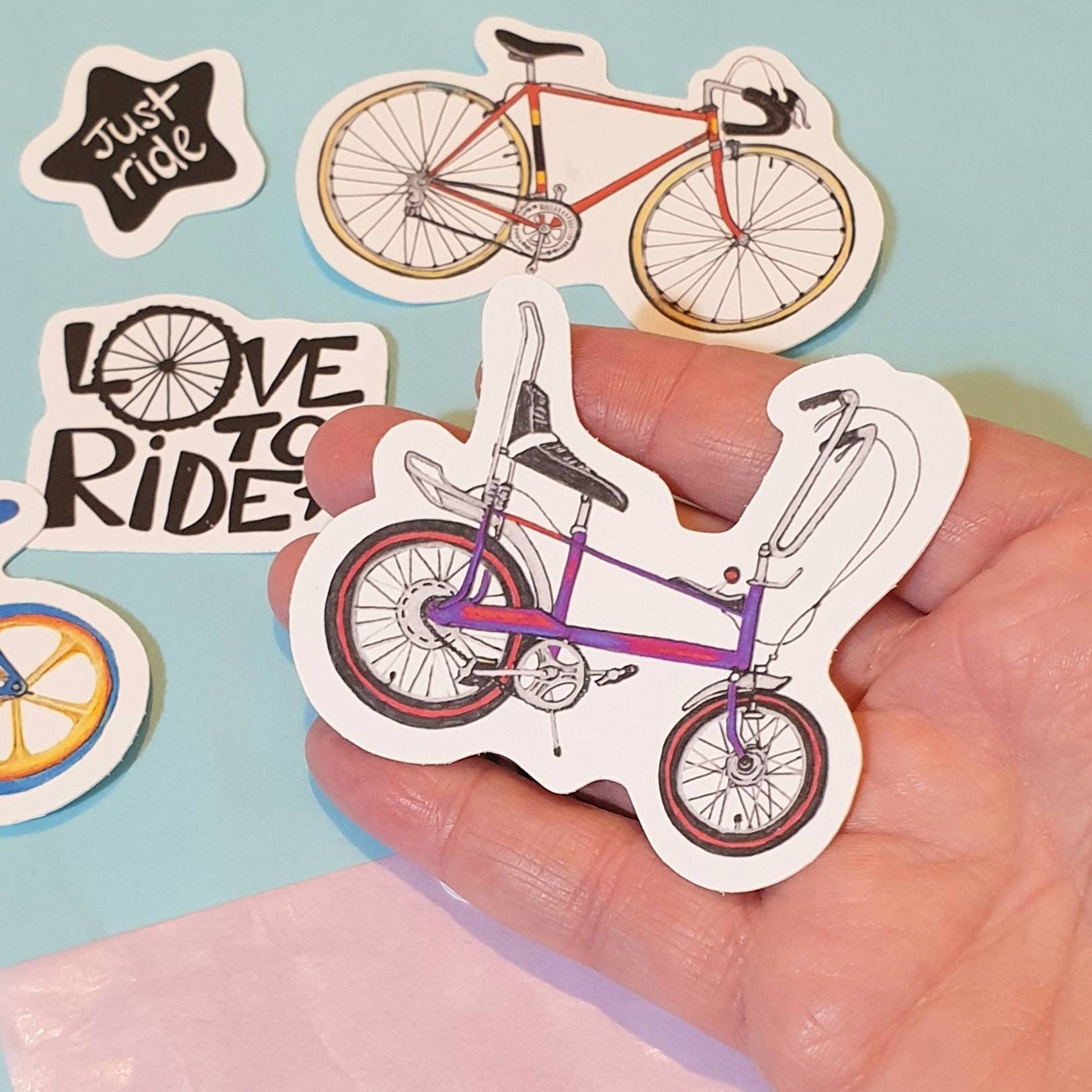 Bicycle Lover Sticker Set Bike Sticker Set Journal Stickers - Etsy UK