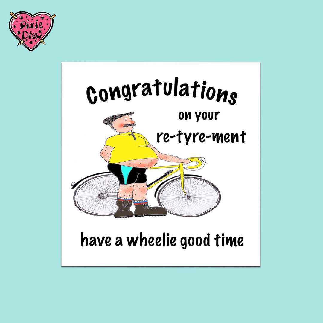 Retirement Card for a Man. Cycling Retirement Card Congratulations on ...