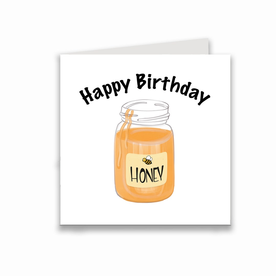 Happy Birthday Honey Card for the One You Love, Card for Him, Card for ...
