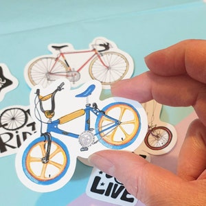 Bicycle Lover Sticker Set Bike Sticker Set Journal Stickers - Etsy UK