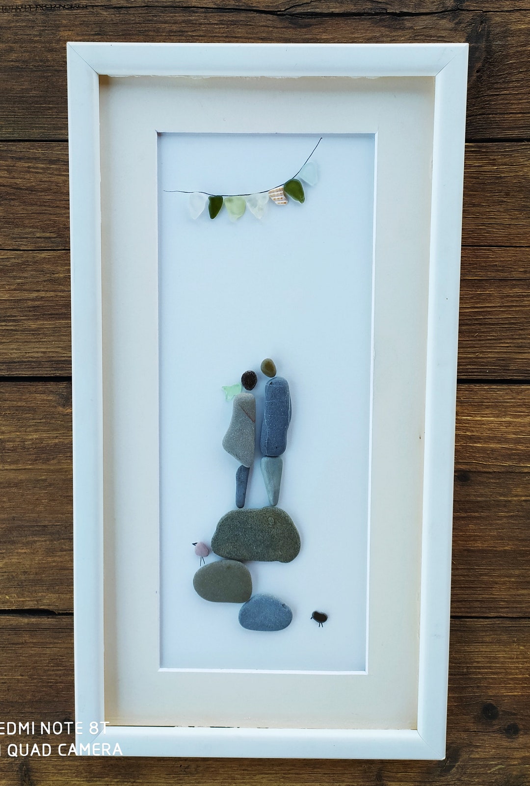 Couple Pebble Art Picture Gift,anniversary Present, Couple Gift, Love ...