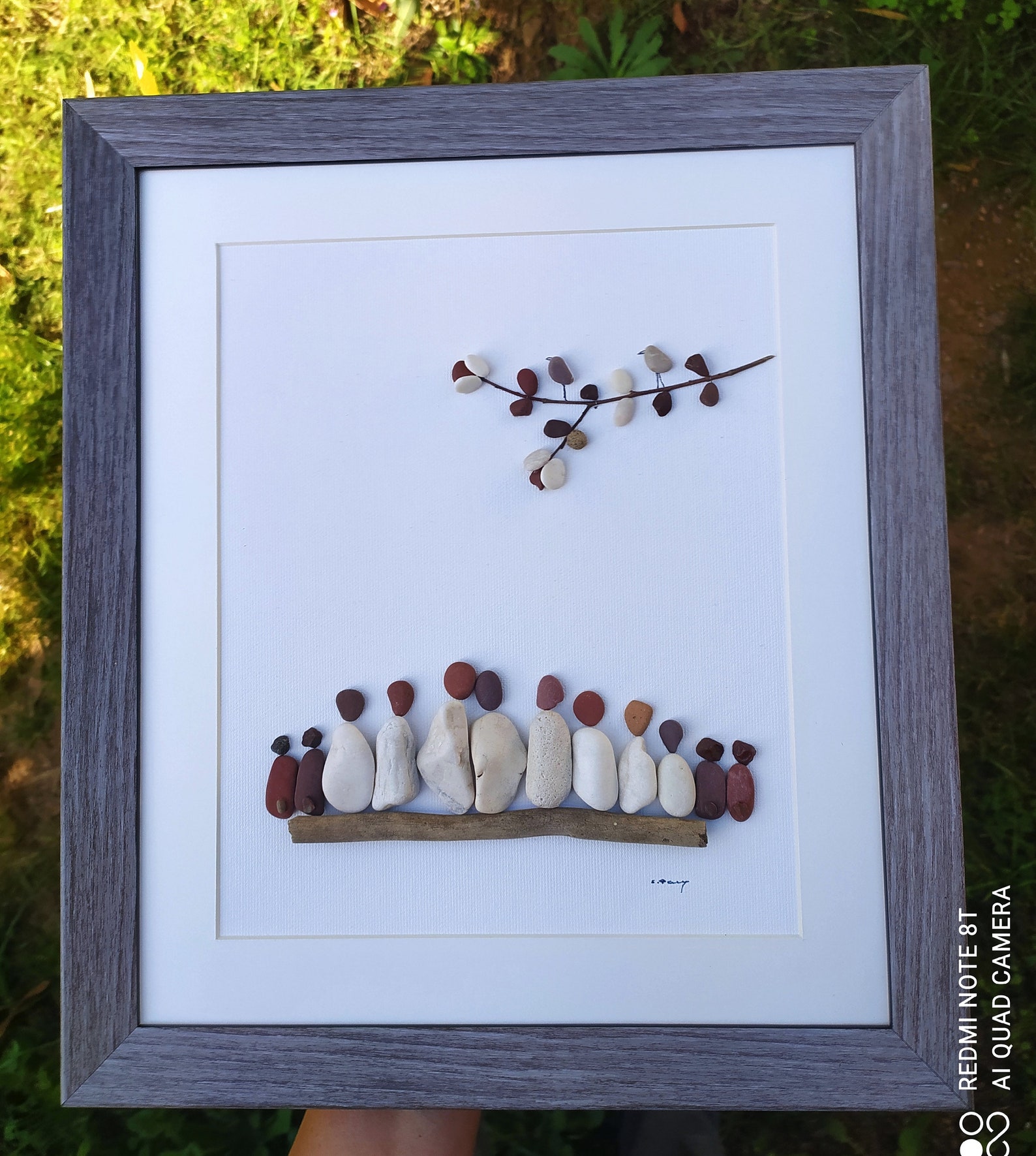 Family Pebbles Pictureanniversary Wedding Presentcustom - Etsy