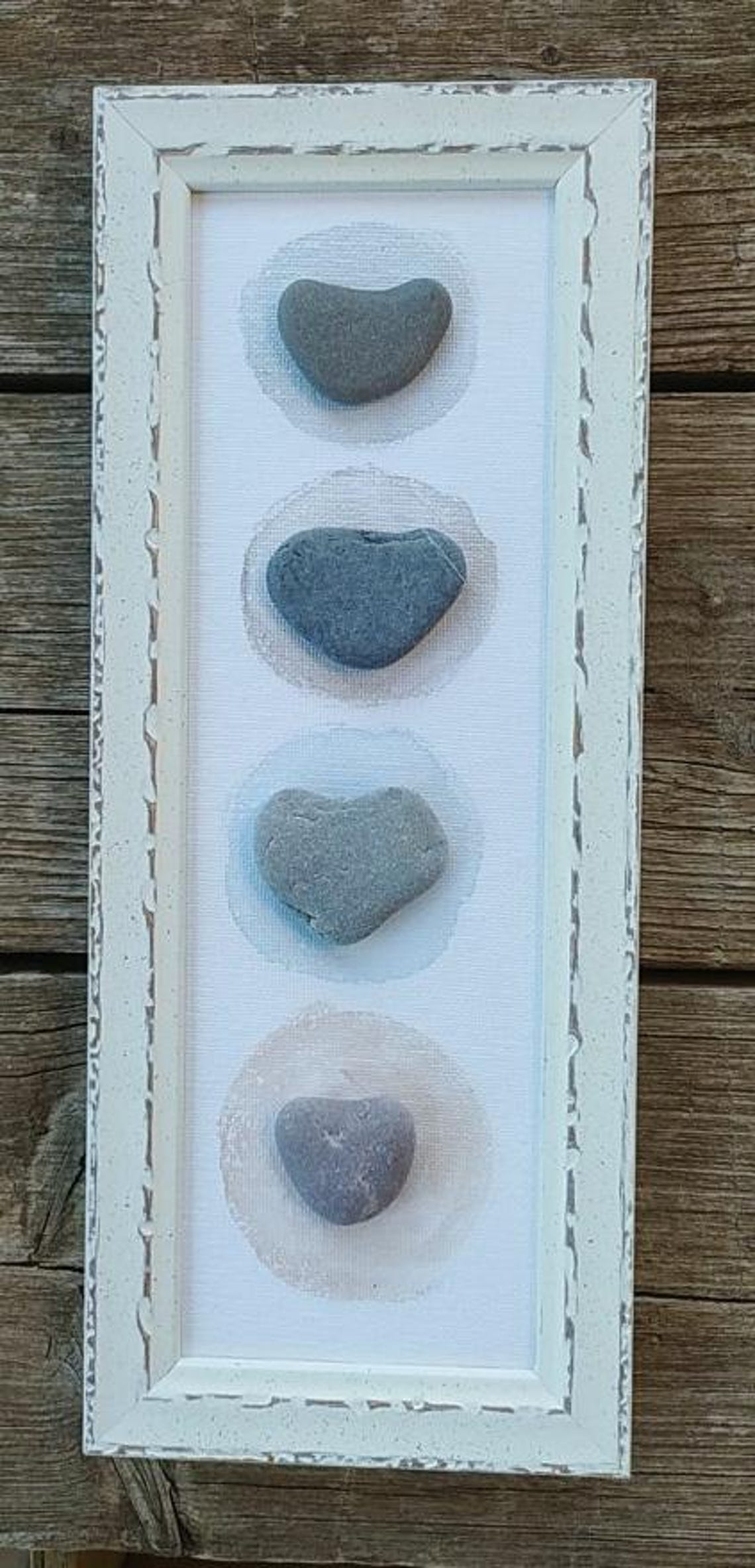 Pebble Art Heart, Heart Hanging ,family Couple Heart Stone Art, Wedding ...