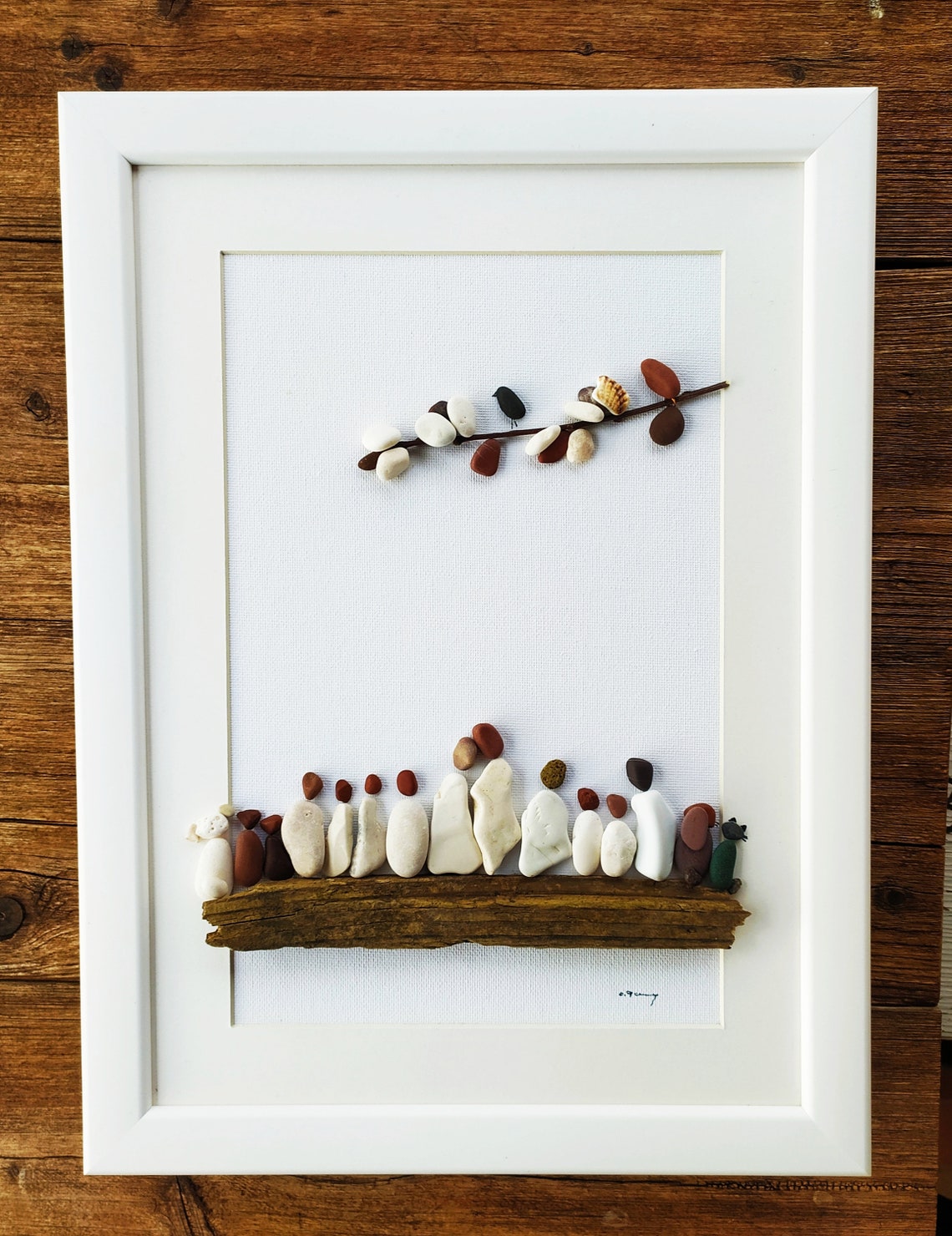 Family Pebbles Pictureanniversary Wedding Presentcustom - Etsy